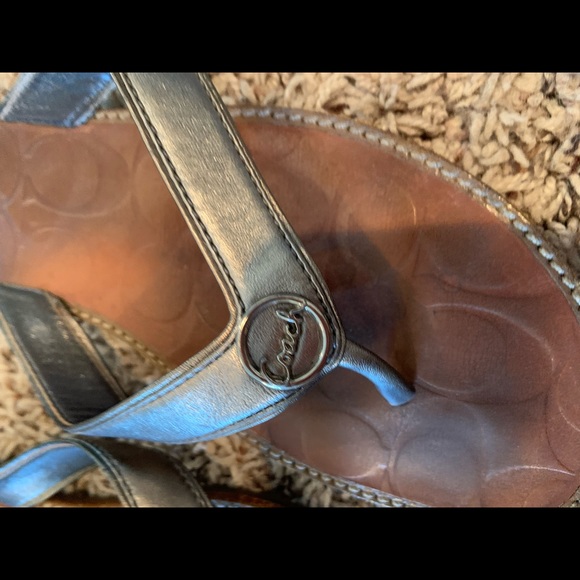 Coach | Shoes | Coach Leather Flip Flops Size 8 | Poshmark